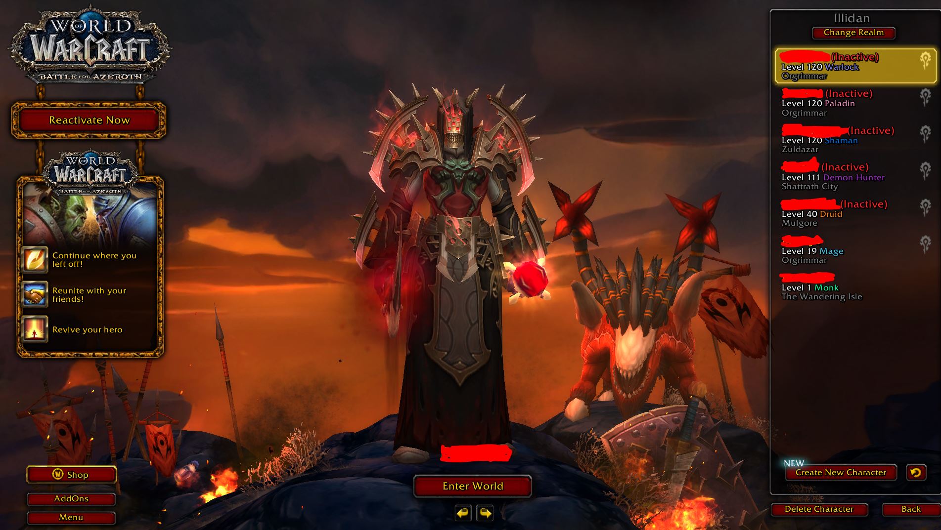 Selling - $125 PvP Vanity 7xLvl120s,2x Lvl110s,3x Lvl100s Gladiator ...