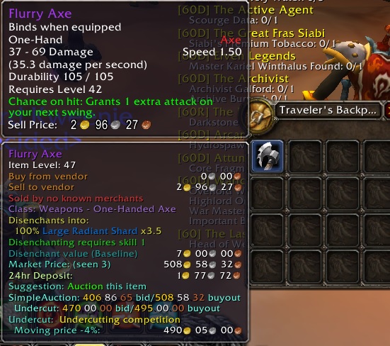 SOLD - WTS epic Flurry Axe | EU Shazzrah (Horde) | Only $30 🔥 | EpicNPC ...