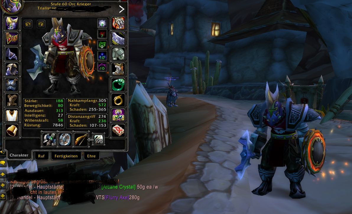 Trading - WTT orc warrior /w Deathbringer & bonereavers edge ...