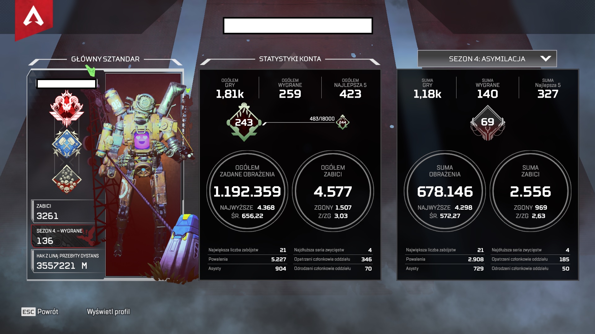 heavy apex account s3 predator a lot skin badge box | EpicNPC Marketplace