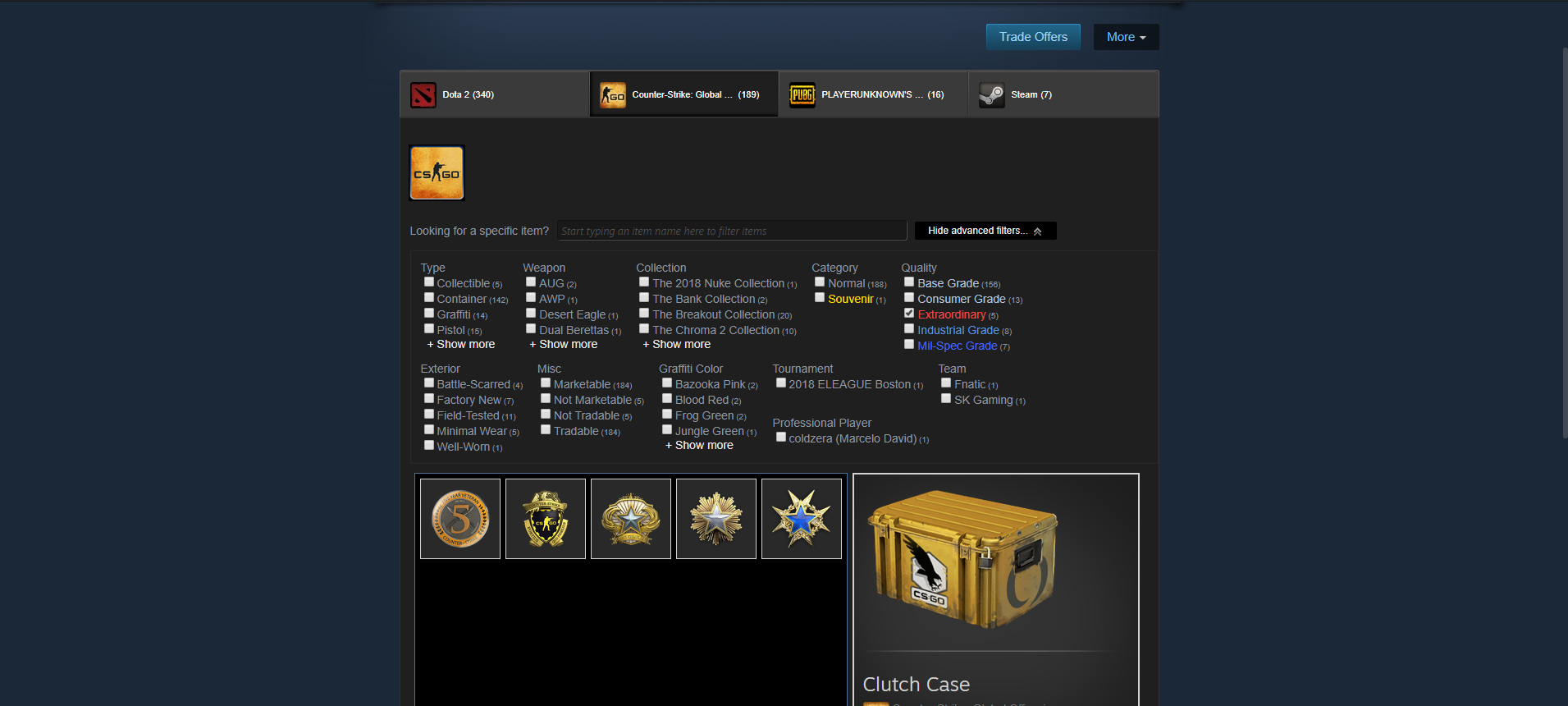 Selling - Selling main account faceit lv 10 + first email + 5 badge ...