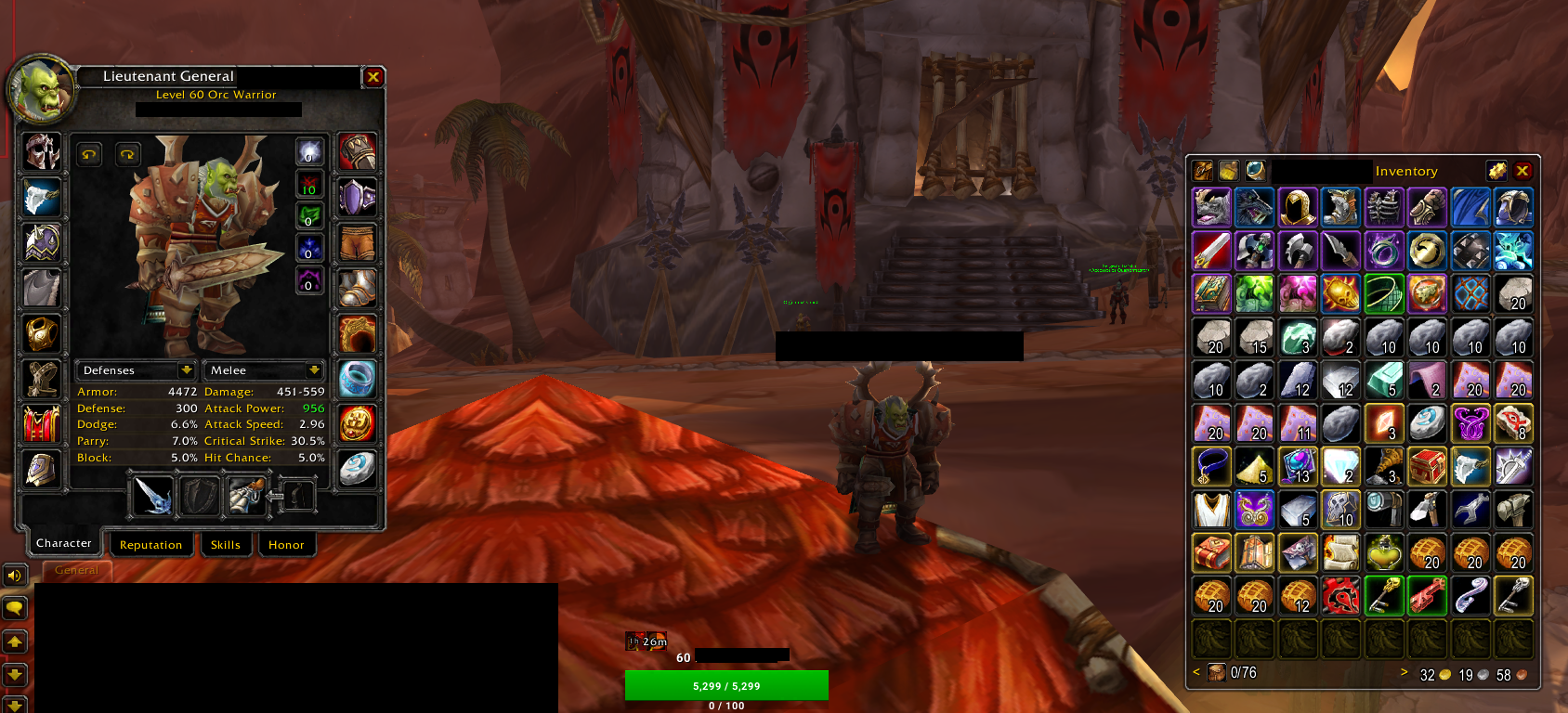 Orc Warrior r11 BIS Bonereaver's Edge, Deathbringer, Tidal Charm, US ...