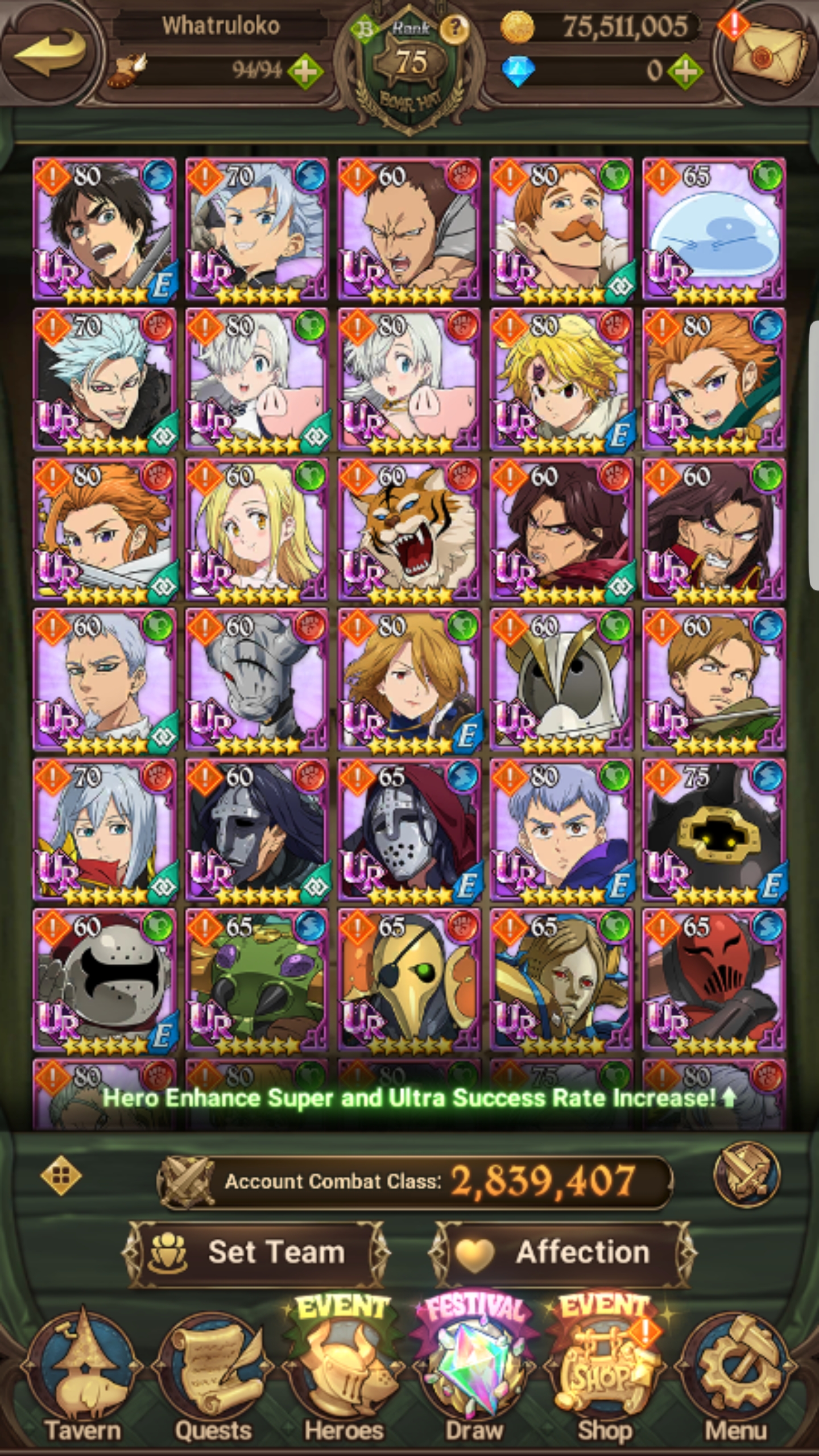 7ds Global 2.8m box cc lots of units and cosmetics $300 message for any ...