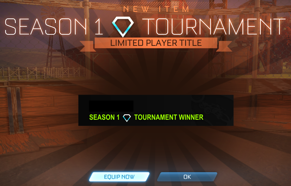 Selling - Season 1 Green Diamond Tournament Winner Title 🔥BakkesMod🔥 ...