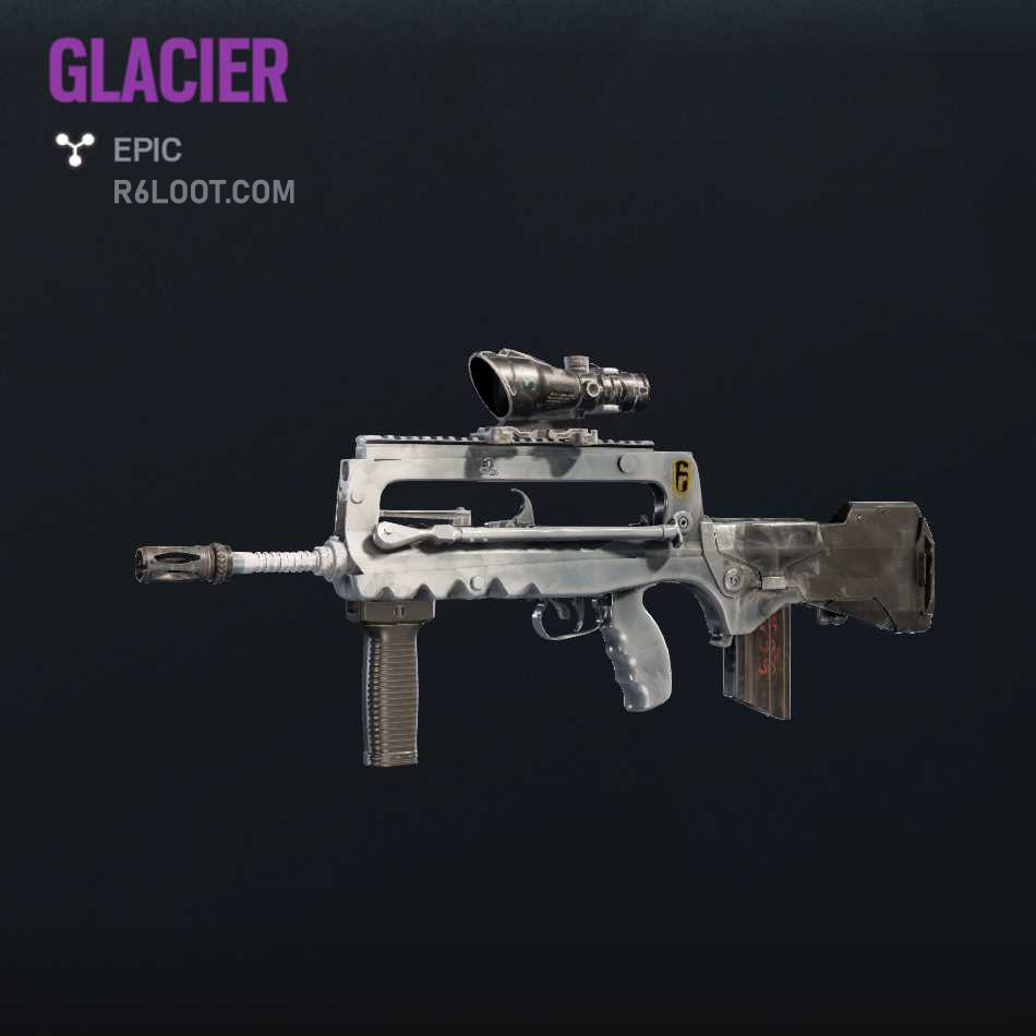 Selling - Rainbow six siege , GLACIER universal skin "code" | EpicNPC ...