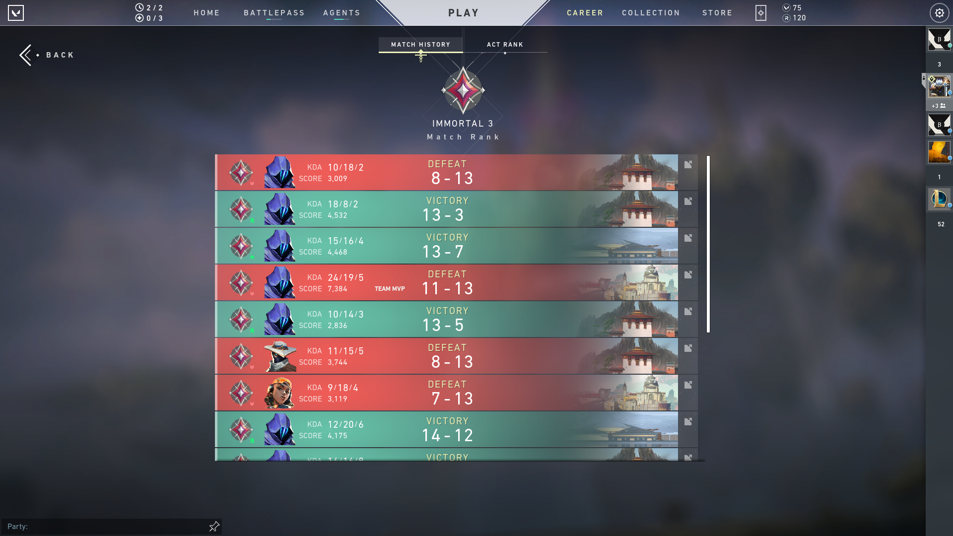 Selling - Valorant acc EU since Beta day1 (Immortal 3 current rank ...