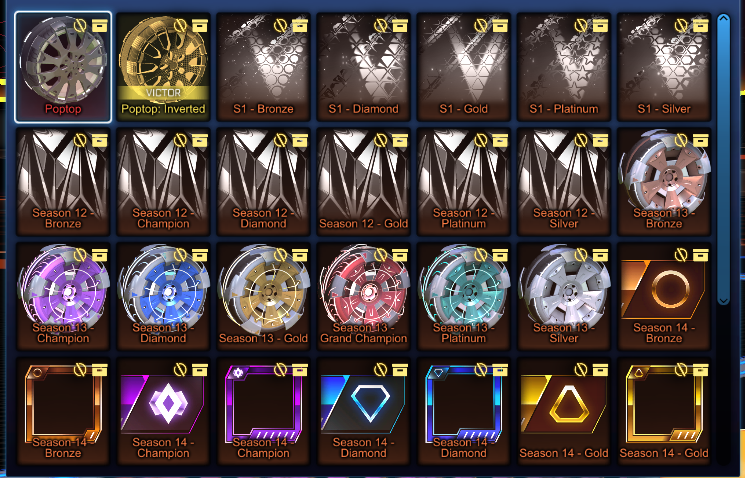 SOLD - Season 13 & 14 GC title + rewards [Rocket league steam account ...