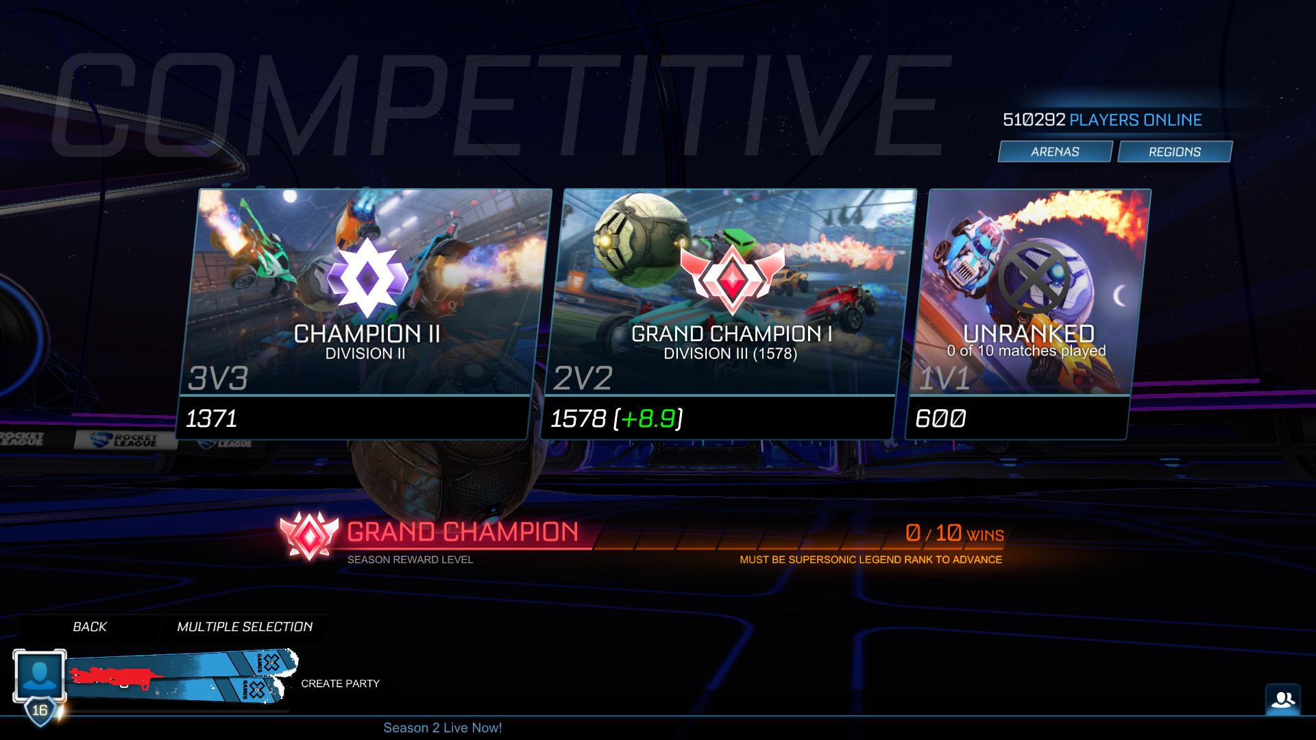 Selling - 1# S2 RL Reward Grand Champion, Epic Account FULL email ...