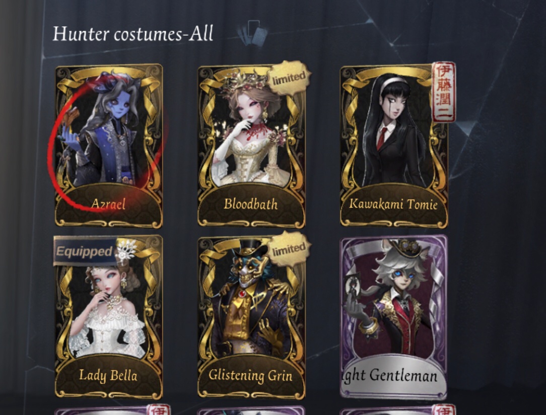 Selling - Identity v account for IOS na/eu lots of limited collab skins ...