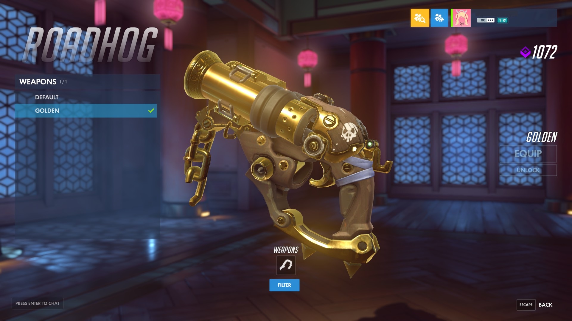SOLD - Lvl 1000 | Pink Mercy Skin | 7 Golden Guns | EpicNPC Marketplace