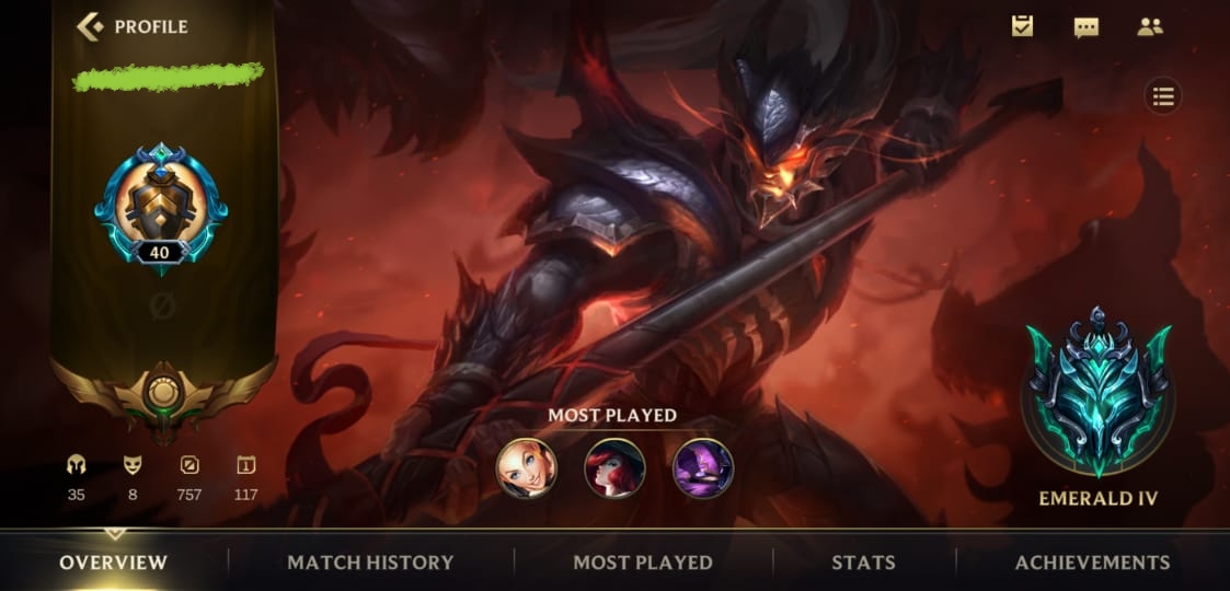 SOLD - LOL Account - Emerald Rank | EpicNPC Marketplace