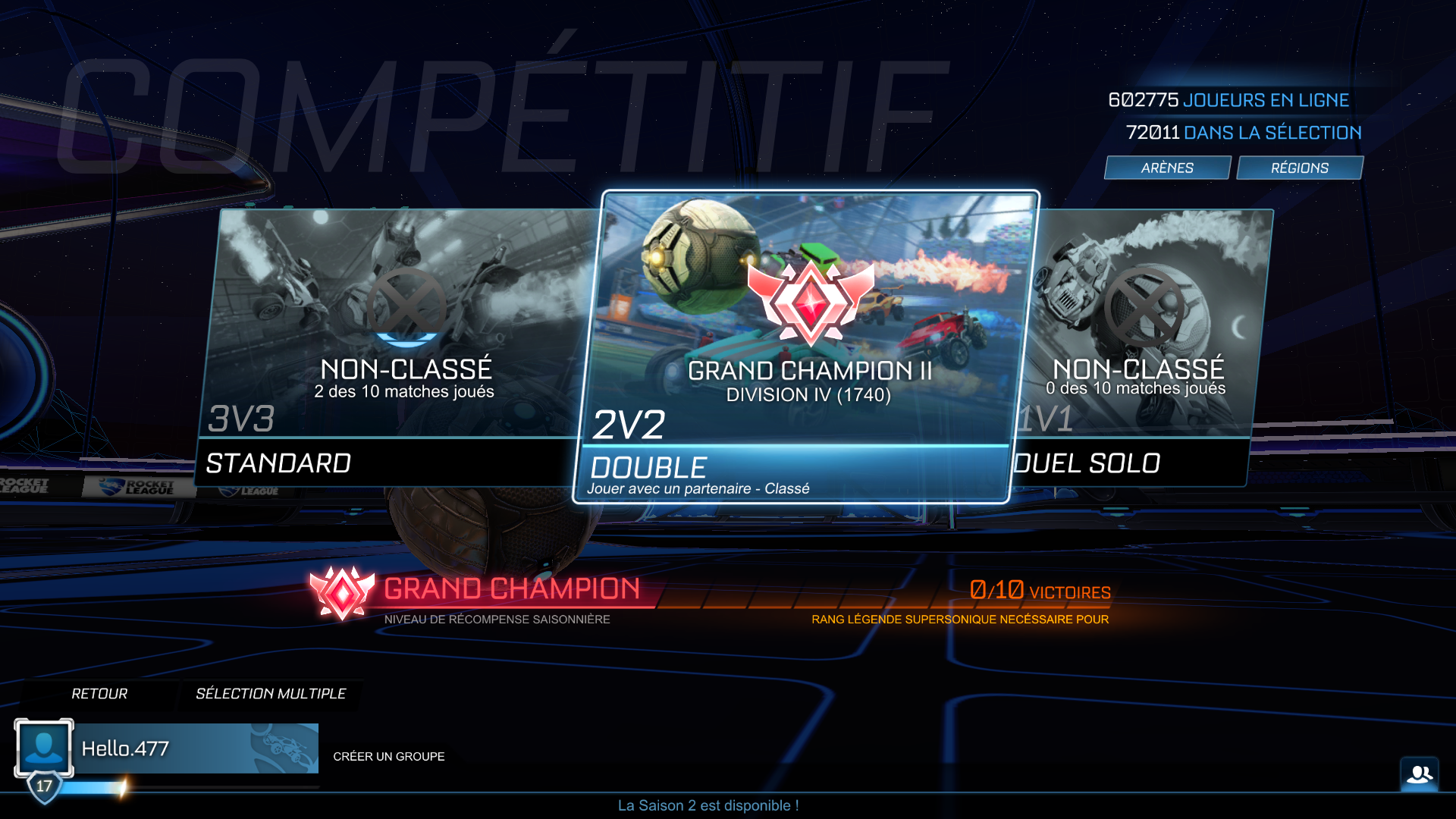 Selling - Season 2 GC rewards ( 45 € ) (gc2 1740 mmr ) (full acces ...