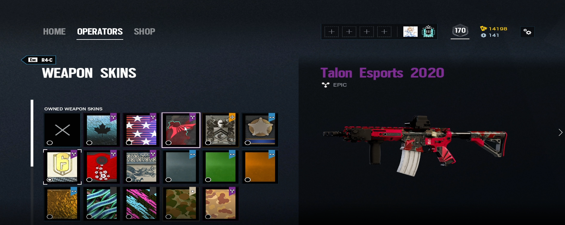 Selling - Selling Plat r6 acc CHEAP. Multiple Legendary/Esports skins ...