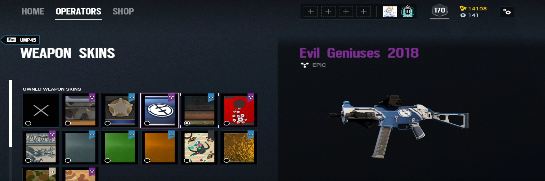 Selling - Selling Plat r6 acc CHEAP. Multiple Legendary/Esports skins ...