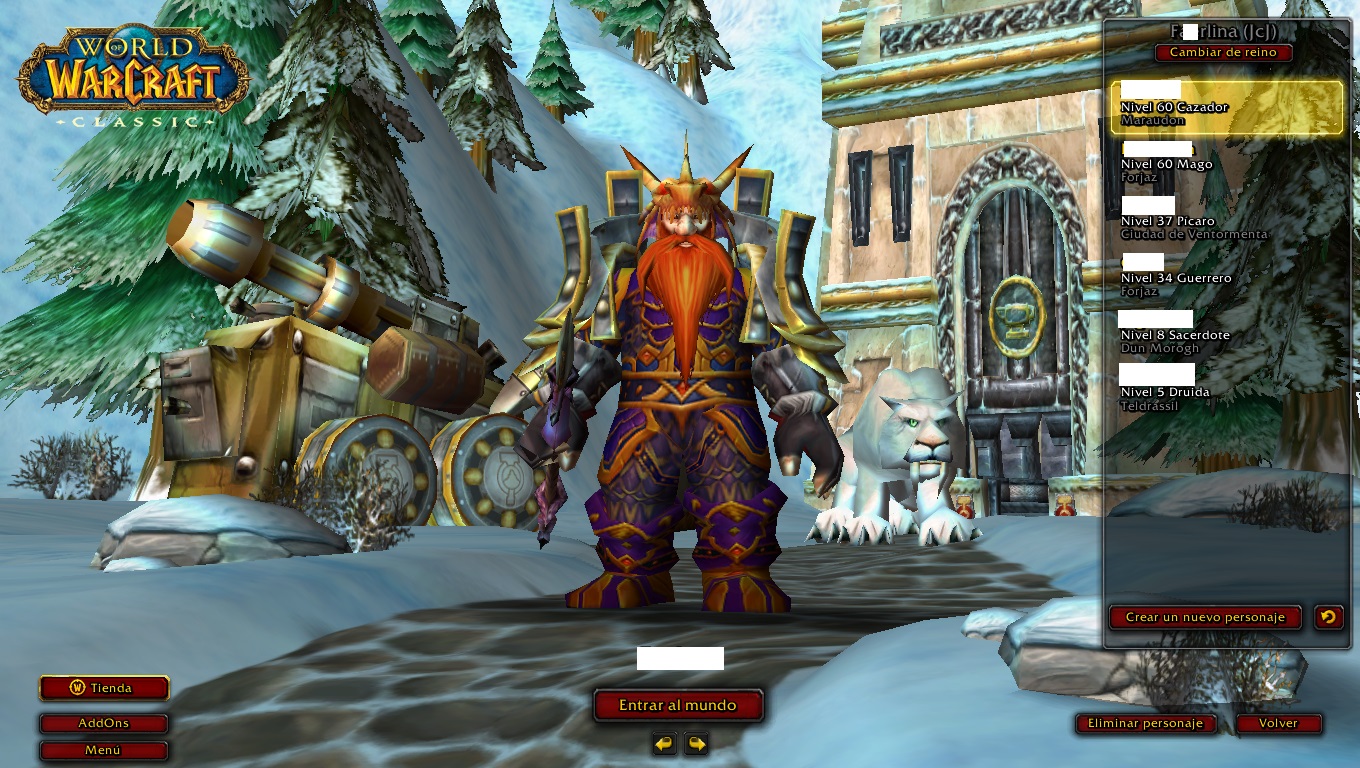 SOLD - Faerlina Dwarf Hunter male 60 T1 7/8 T2 6/8 ALT Mage T1 6/8 bfa ...