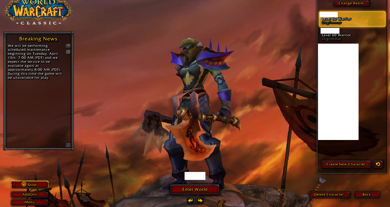 WTS female orc warrior highly geared - NA PVP - EpicNPC