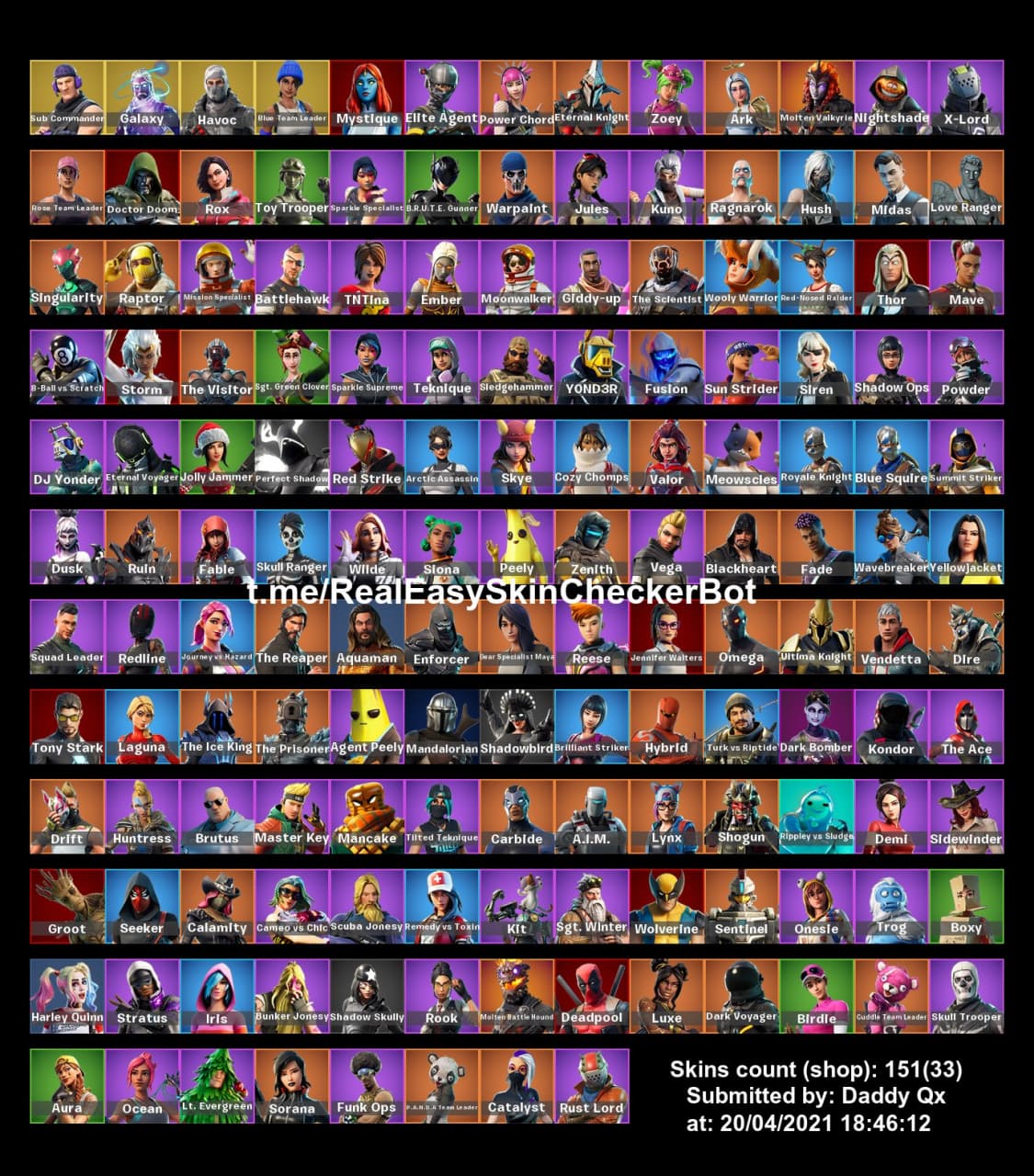 Stacked Fortnite Account / 150+ Skins /1000+ Wins / FULL Access / 85 ...