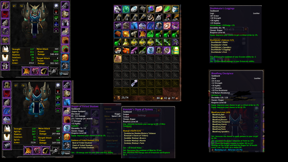 Selling - [NA] Orc Rogue - 6/9 T3 - Naxx - 8/9 T2 - 5/5 2.5 -frost gear - TBC rdy -$400 ...