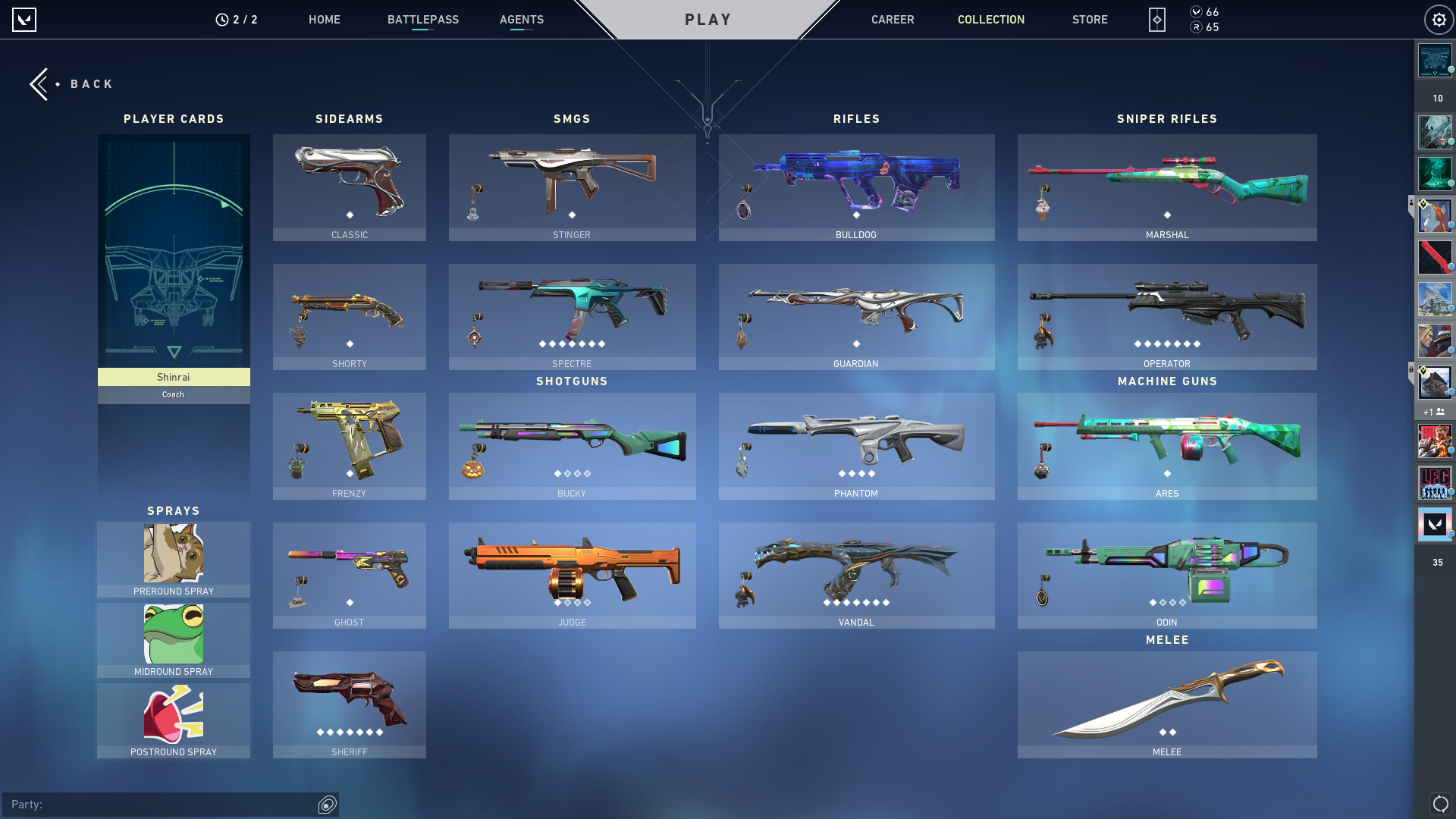 Selling - Stacked Valorant Account with SKINS and 5 Melee | EpicNPC ...