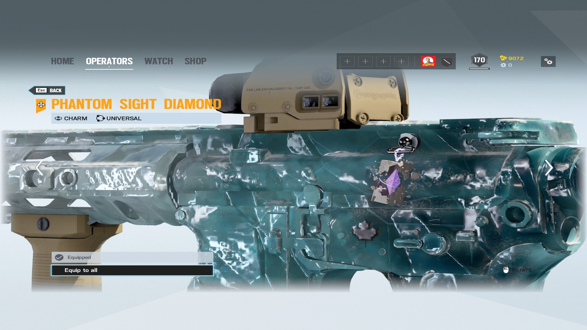 SOLD - Rainbow Six Siege 1x_Diamond LVL-170 KD1.3 x6_UplayGames x7 ...