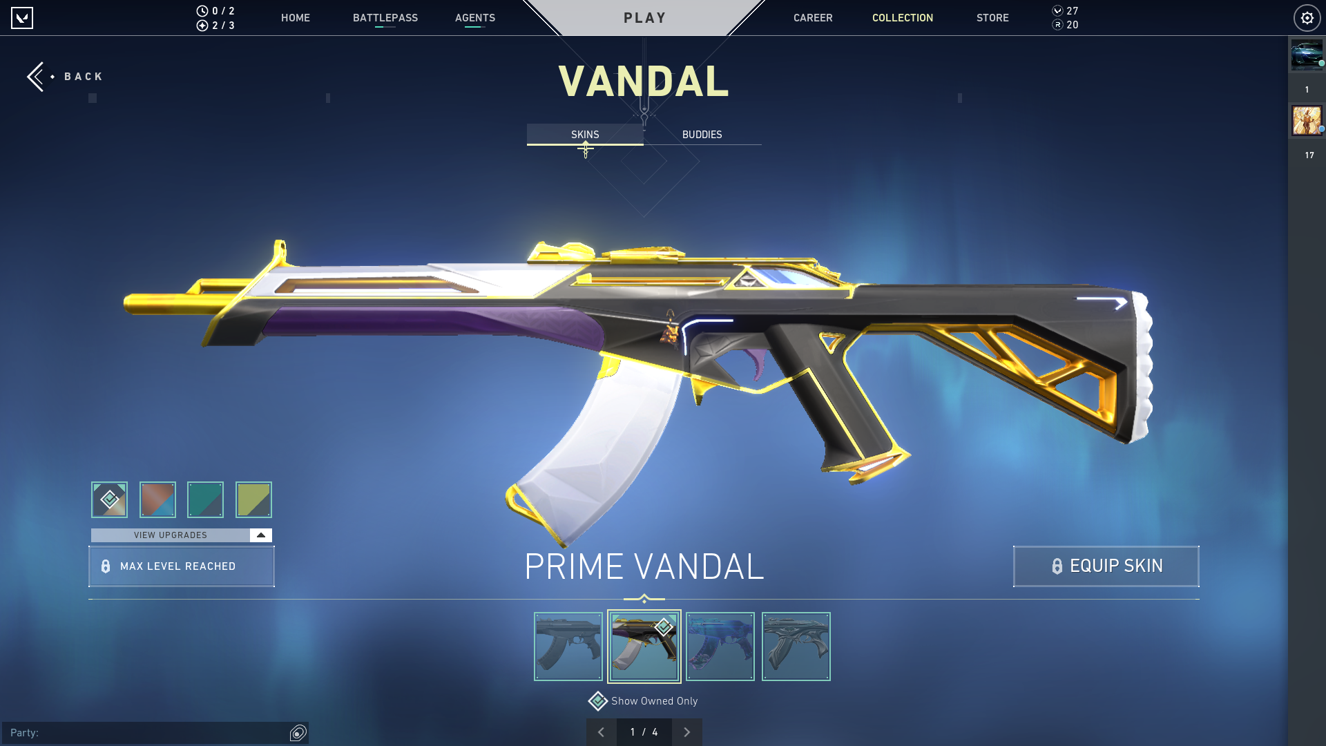 SOLD - [NA] $100 Prime Vandal, Prime 2.0 Phantom + More [Gold 2 Peak ...