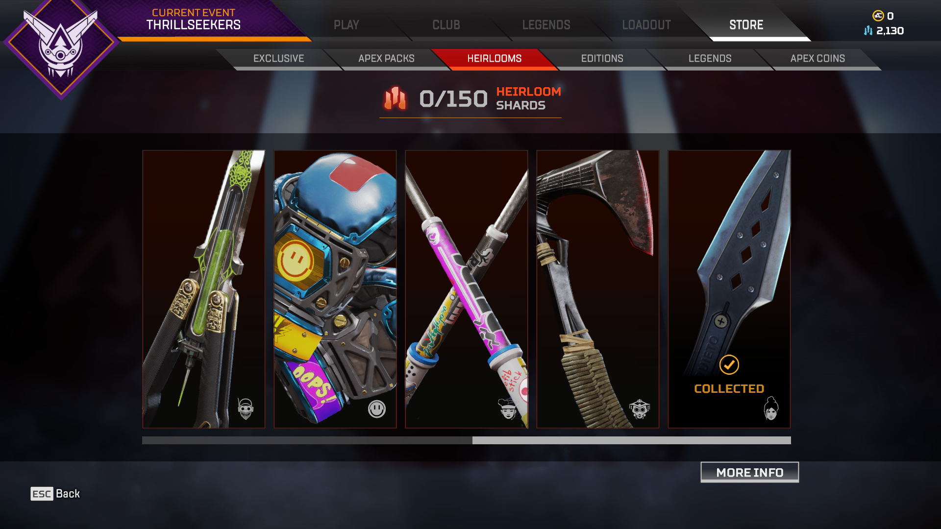 SOLD - 390 LVL| Wraith Heirloom |BP 1 & 4& 5| 70 Legendary |3100K $130 ...