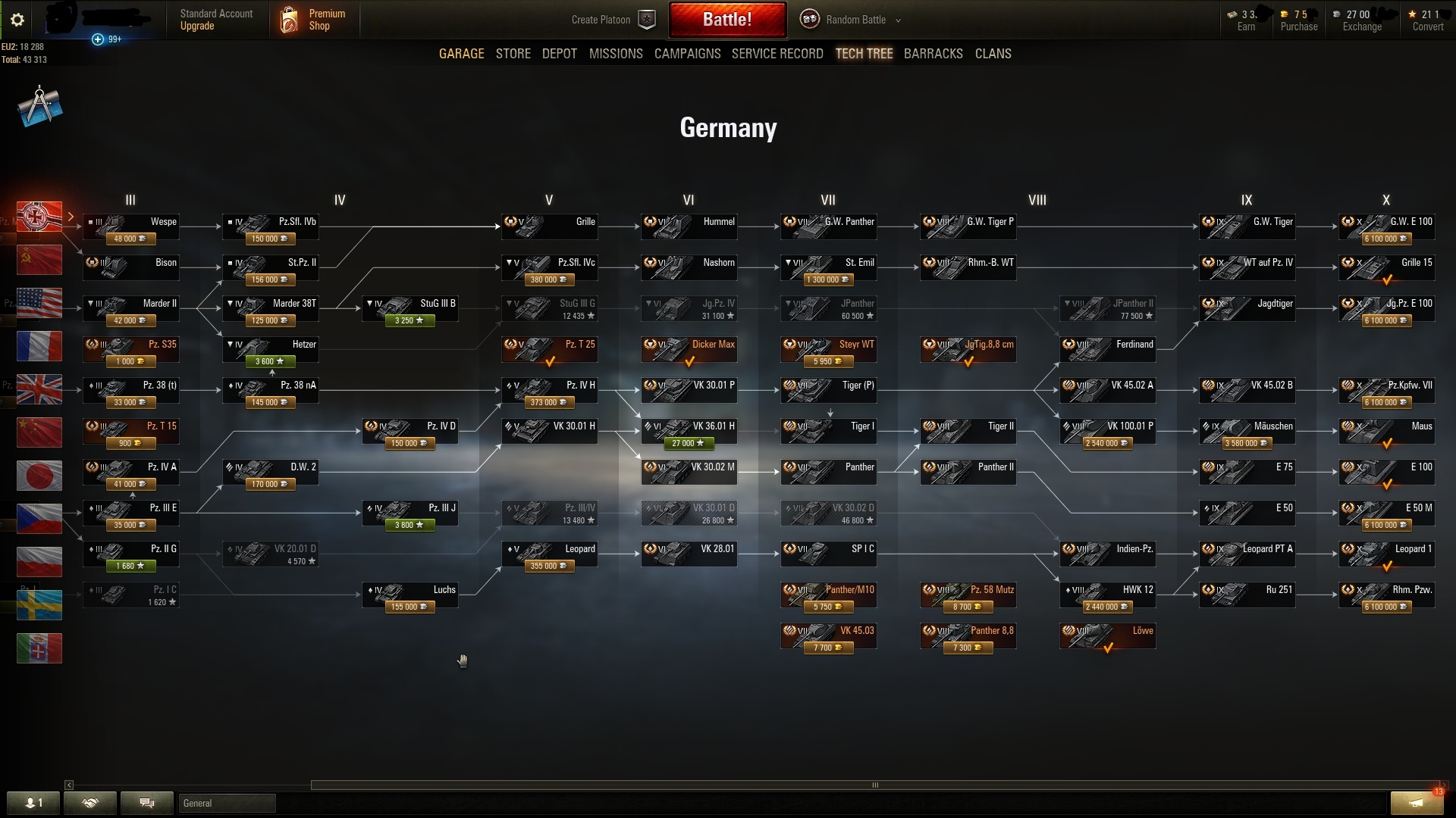 Selling - WoT EU, WN8 2910+, WR 61,59%+, 56 X, 42 Premiums | EpicNPC ...