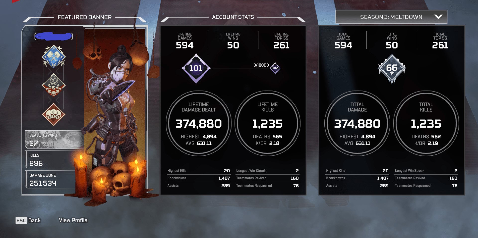 SOLD - Bloodhound Heirloom + Predator Apex Legends Account only 67 ...