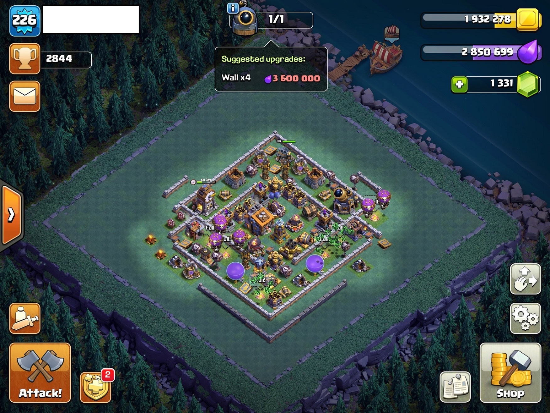 SOLD - Max TH13, Max heroes, Max troops, Max sieges, max buildings,max ...