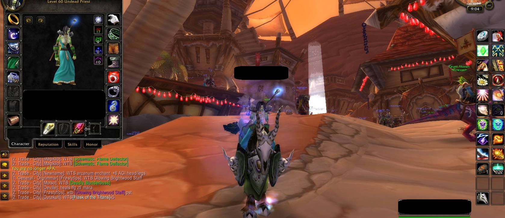 SOLD - ⭐NA Undead Female Priest PreBiS Geared Epic Mount Transferable⭐ ...